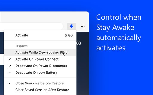 Stay Awake - Prevent Computer Sleep & Keep Downloads Active