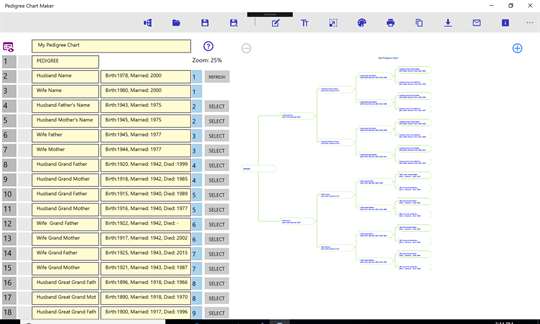 Pedigree Chart Maker for Windows 10 PC Free Download - Best Windows 10 Apps