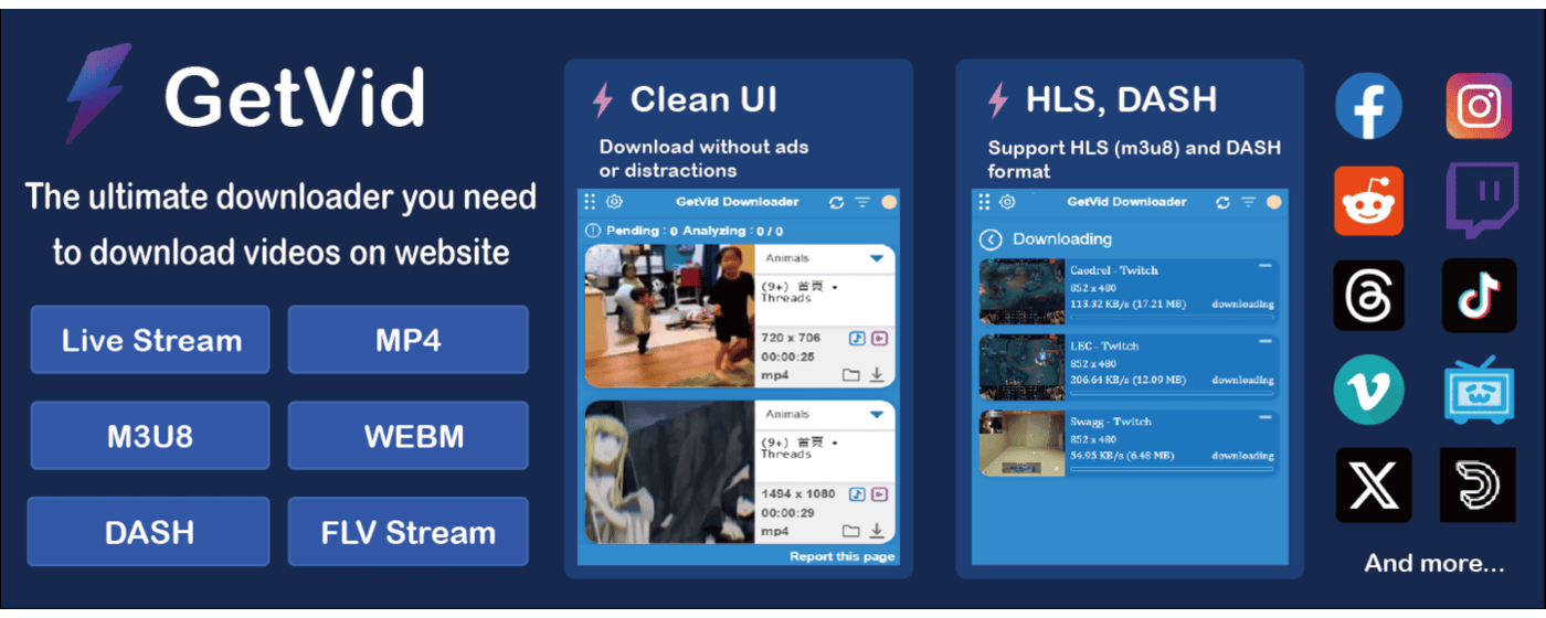 GetVid — Professional Video Downloader