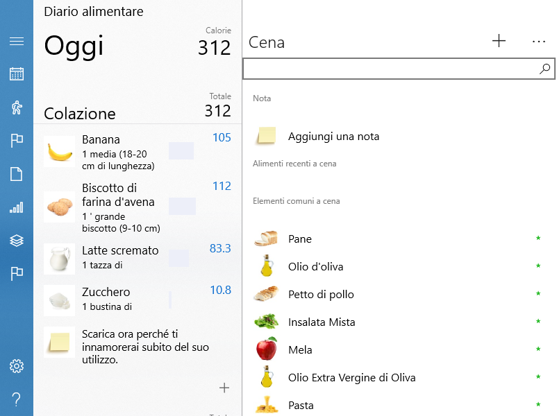 Semplice Diario Alimentare