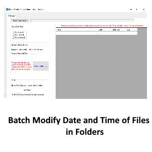 Batch Modify Date and Time of Files in Folders - Download and install ...