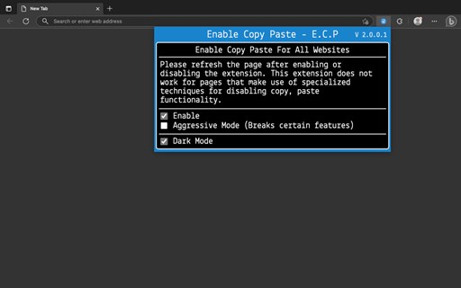 Enable Copy Paste - Restore Copy Paste on Disabled Sites