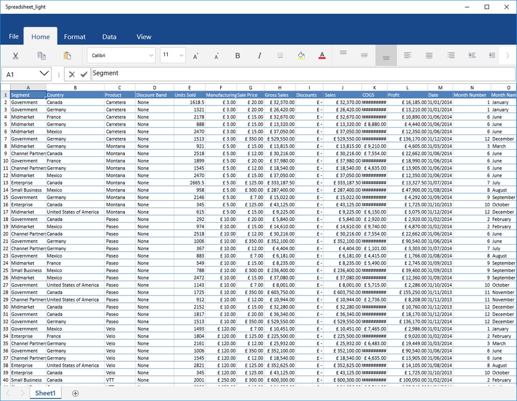 Spreadsheet light (by Christian Regli) - (Windows Apps) — AppAgg