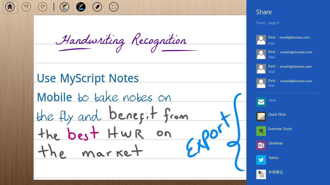 MyScript Notes Mobile for Windows 10