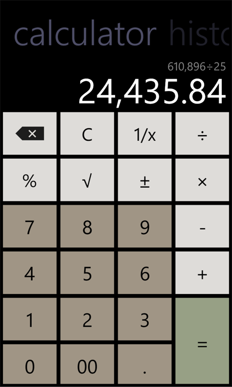 Get Calculator with History - Microsoft Store