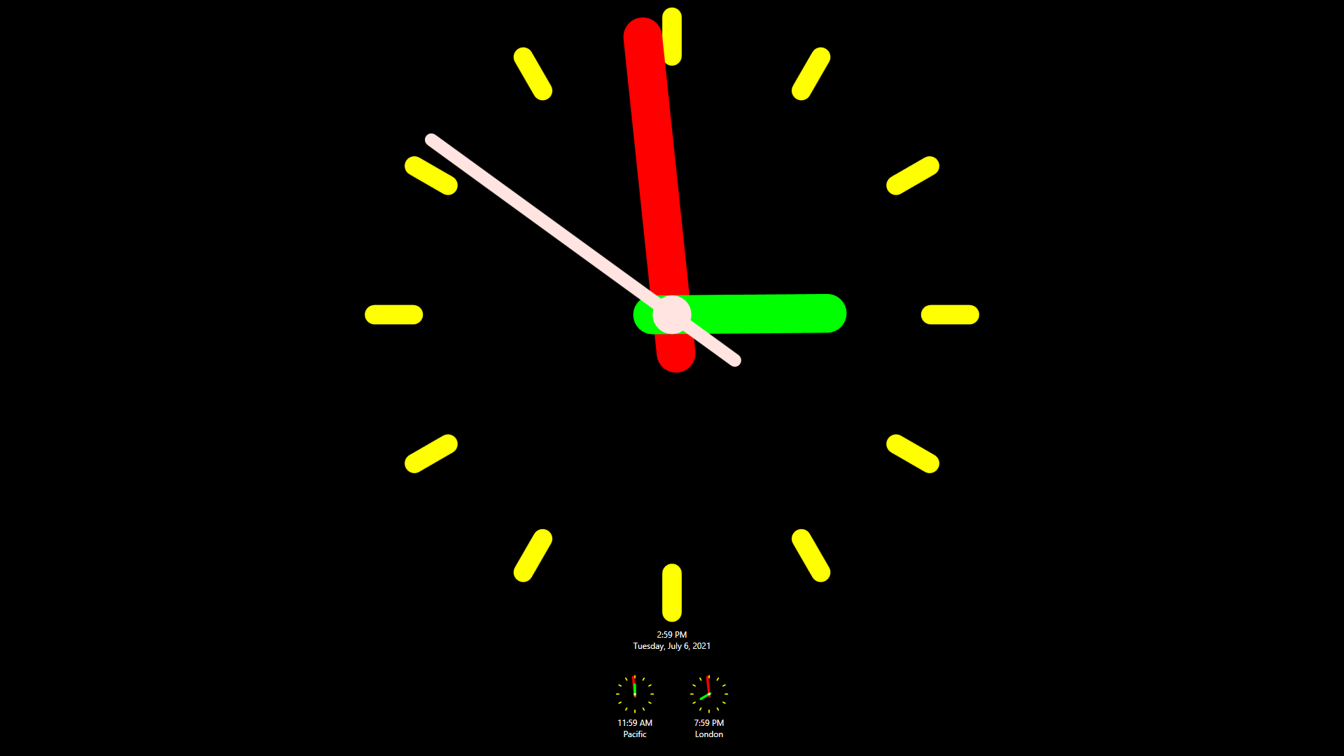 Live Clock Wallpaper For Desktop Free Download