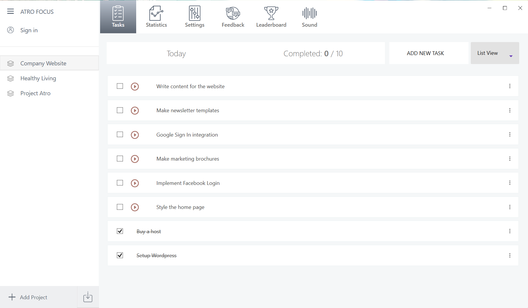 Focus, Commit - Be Focused & Visualize Your Work For Windows 11 | TOPUWP