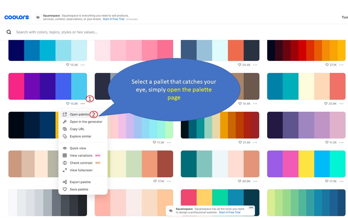 Coolors to Power BI Theme - Palette to BI Color Theme