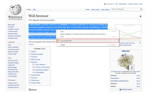 Copy As Plain Text - Copy Text Without Formatting