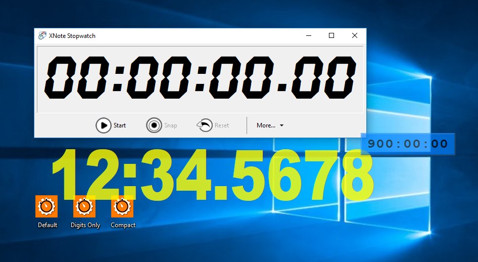 Windows Desktop Stopwatch