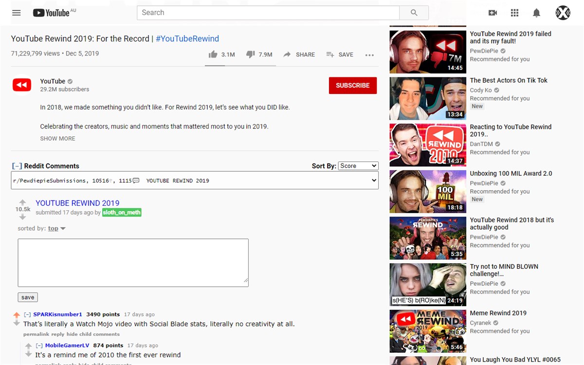 Reddit Comments for YouTube - Edge-add-on