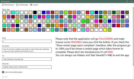 Get BSOD Simulator - Microsoft Store