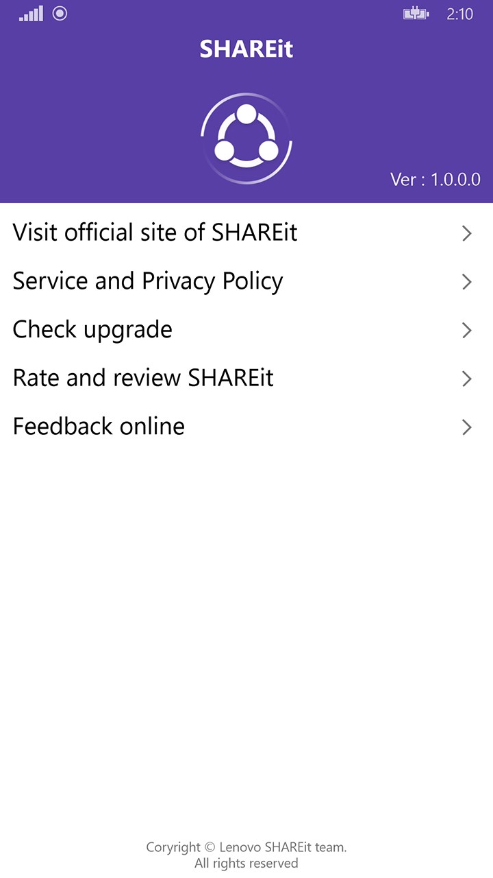 New 'official' ShareIt app in the Windows Store