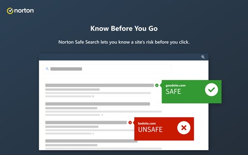 Norton Home Page for Safe Browsing on Edge