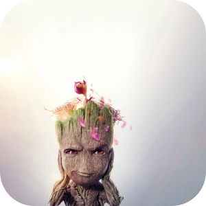 "I Am Groot" theme 4K wallpaper HomePage - Microsoft Edge Addons