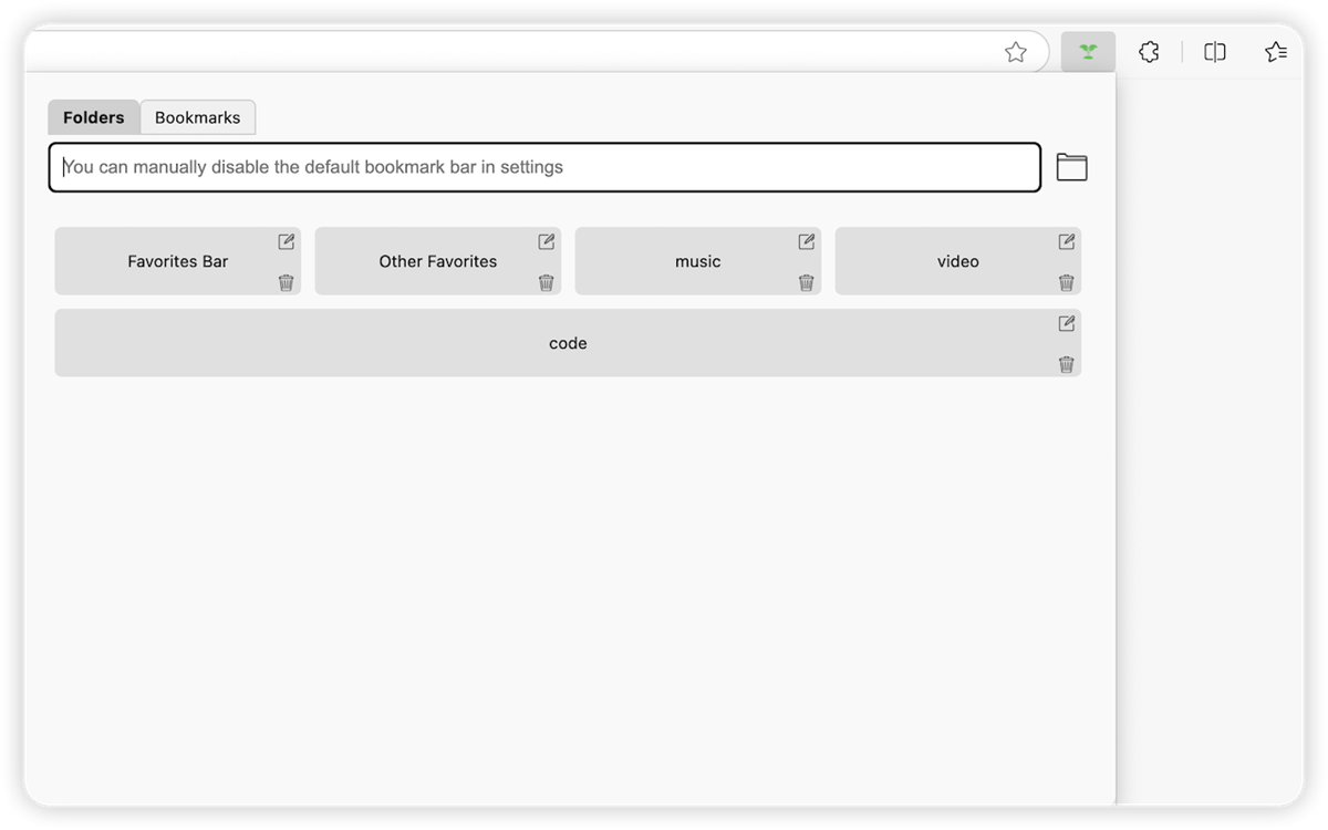 Bookmark Manager - Edge 부가 기능