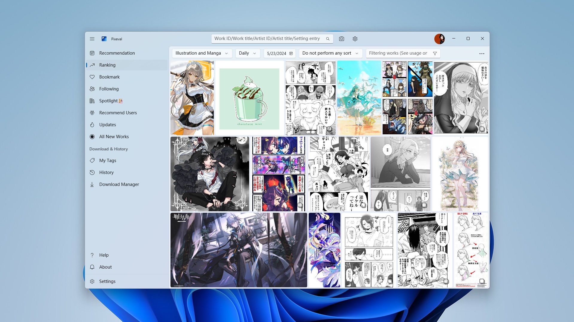 Powerful Pixiv Downloader Pixeval Free Download And Install On