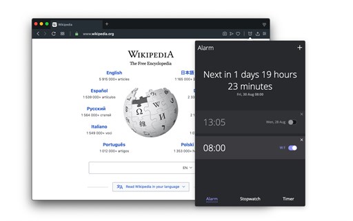 Alarm, Timer & Stopwatch - Multi-Function Chrome Extension