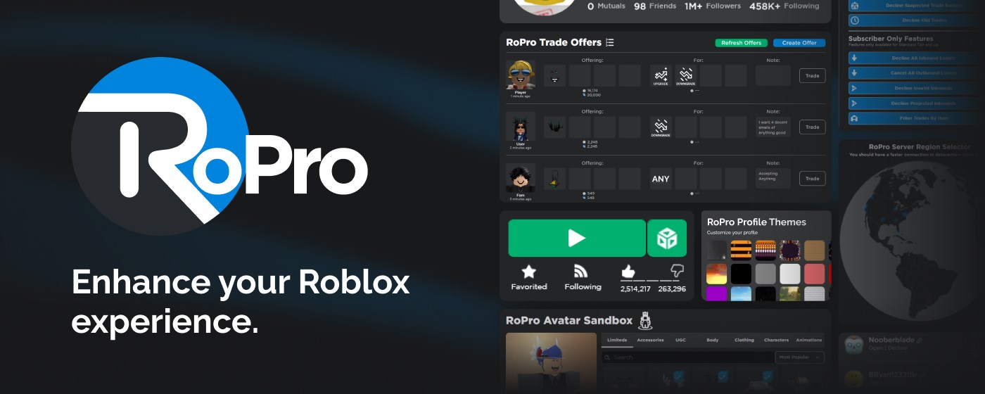 RoPro - Roblox Enhancer & Trading Toolkit