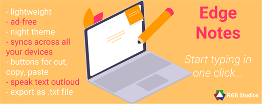 Edge Notes: Simple, Secure Notepad for Microsoft Edge