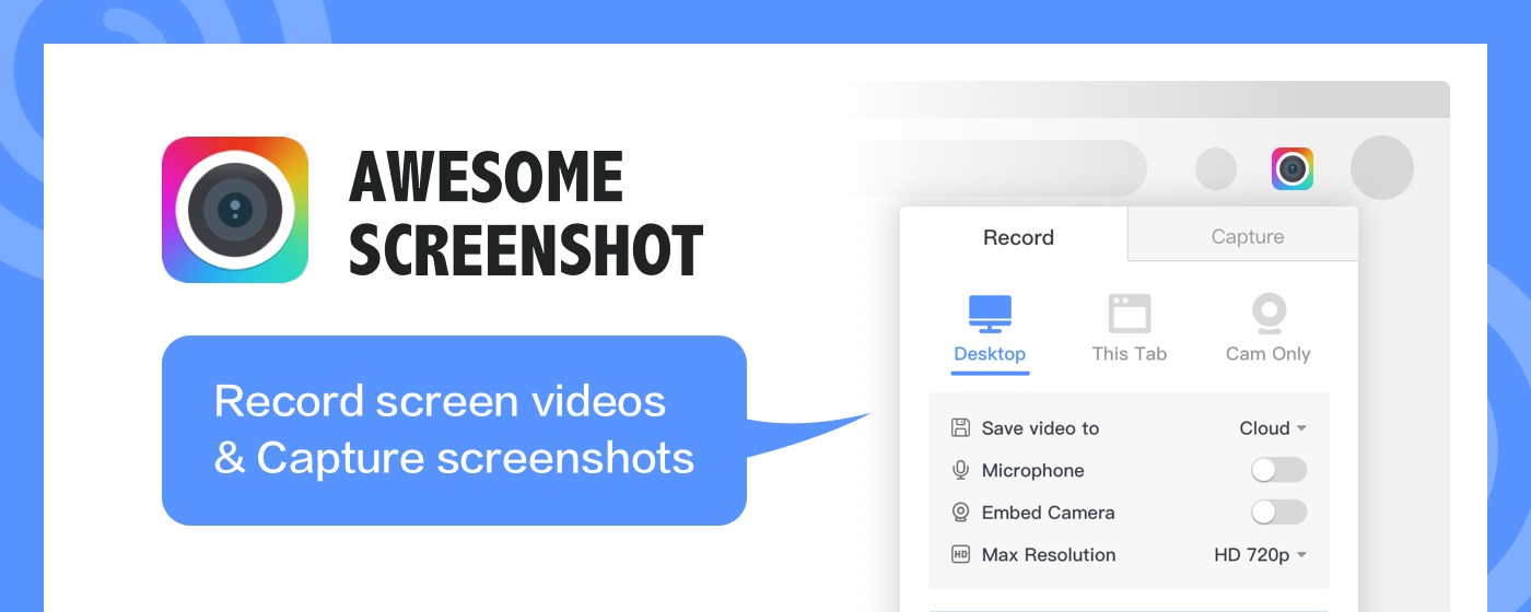 Awesome Screen Recorder & Screenshot Tool