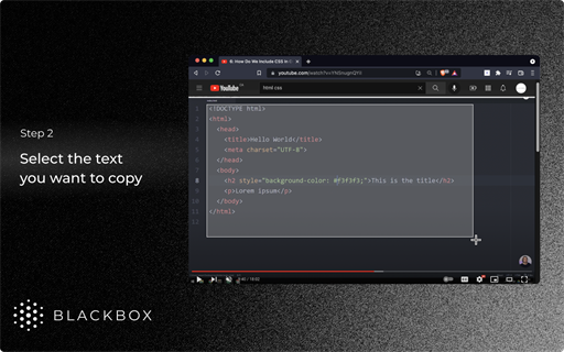 Blackbox: Fast Code Copy from Videos & Images
