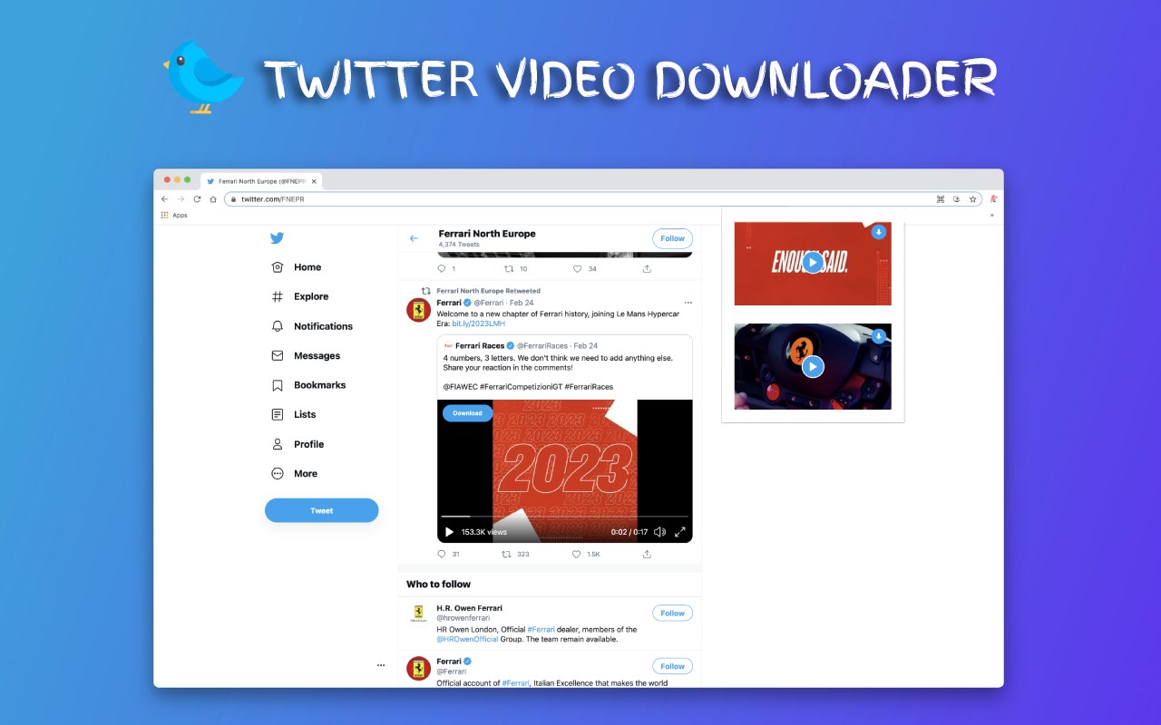 Twitter Video Downloader - Edge Add-On For Fast Video Download