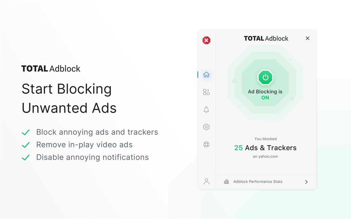 Total Adblock - Powerful Ad Blocker & Tracker Removal