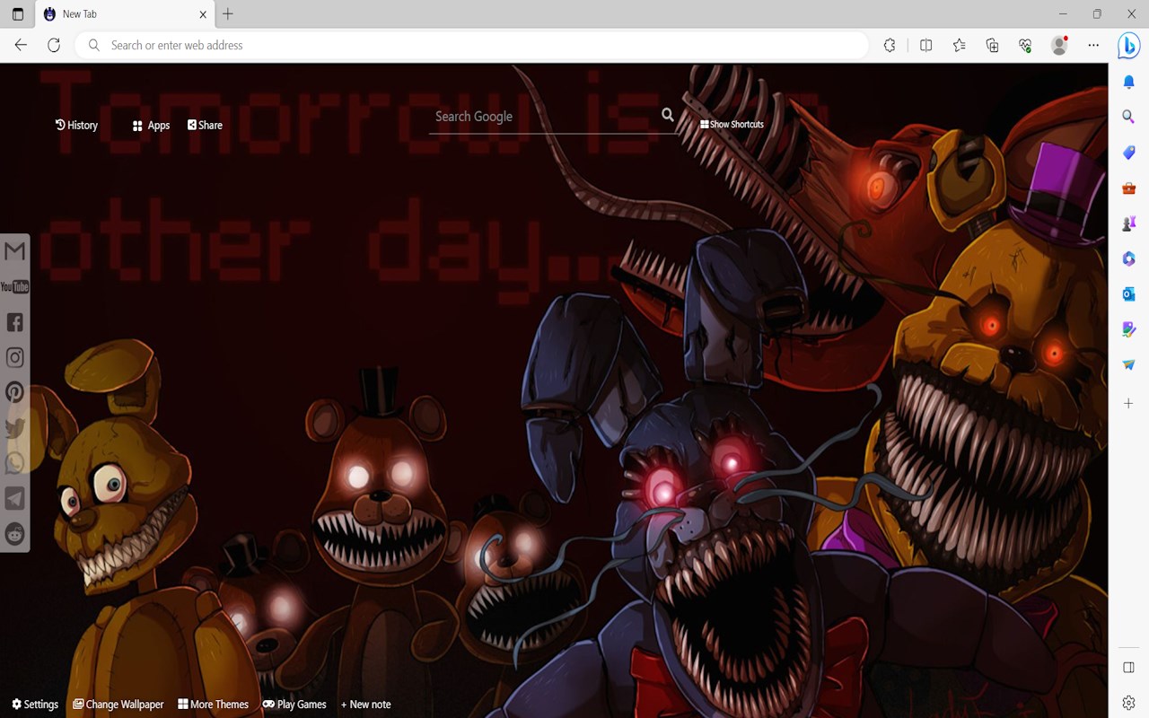 Five Nights at Freddy's FNaF Wallpaper Edge add-on