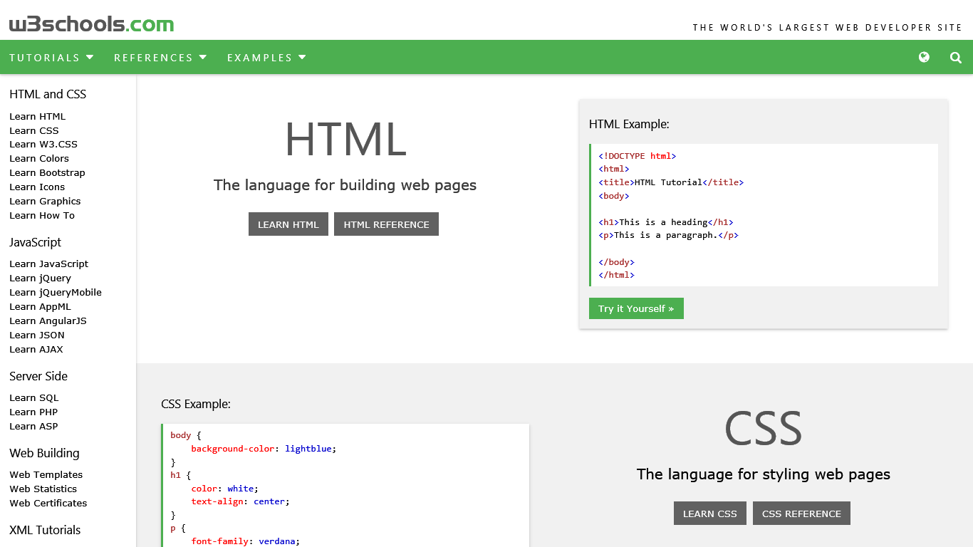 W3-Schools for Windows 10