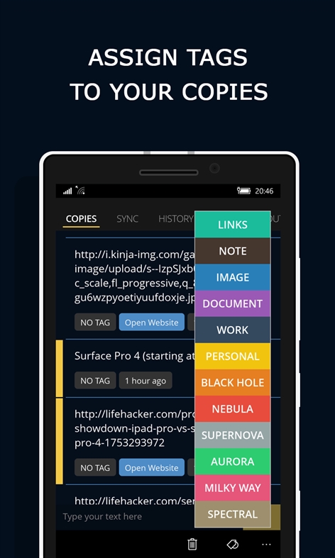 Fantástico app para Copiar e Colar no Windows 10 e Mobile, Copy Space ...