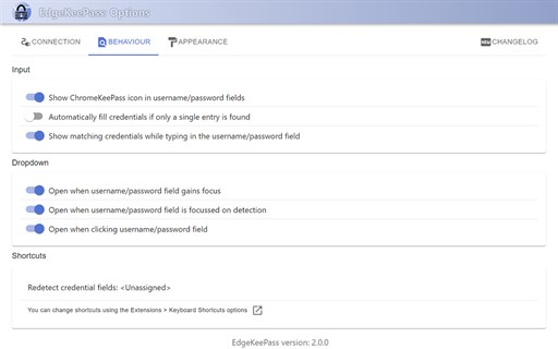 EdgeKeePass: Secure KeePass Login Autofill for Edge