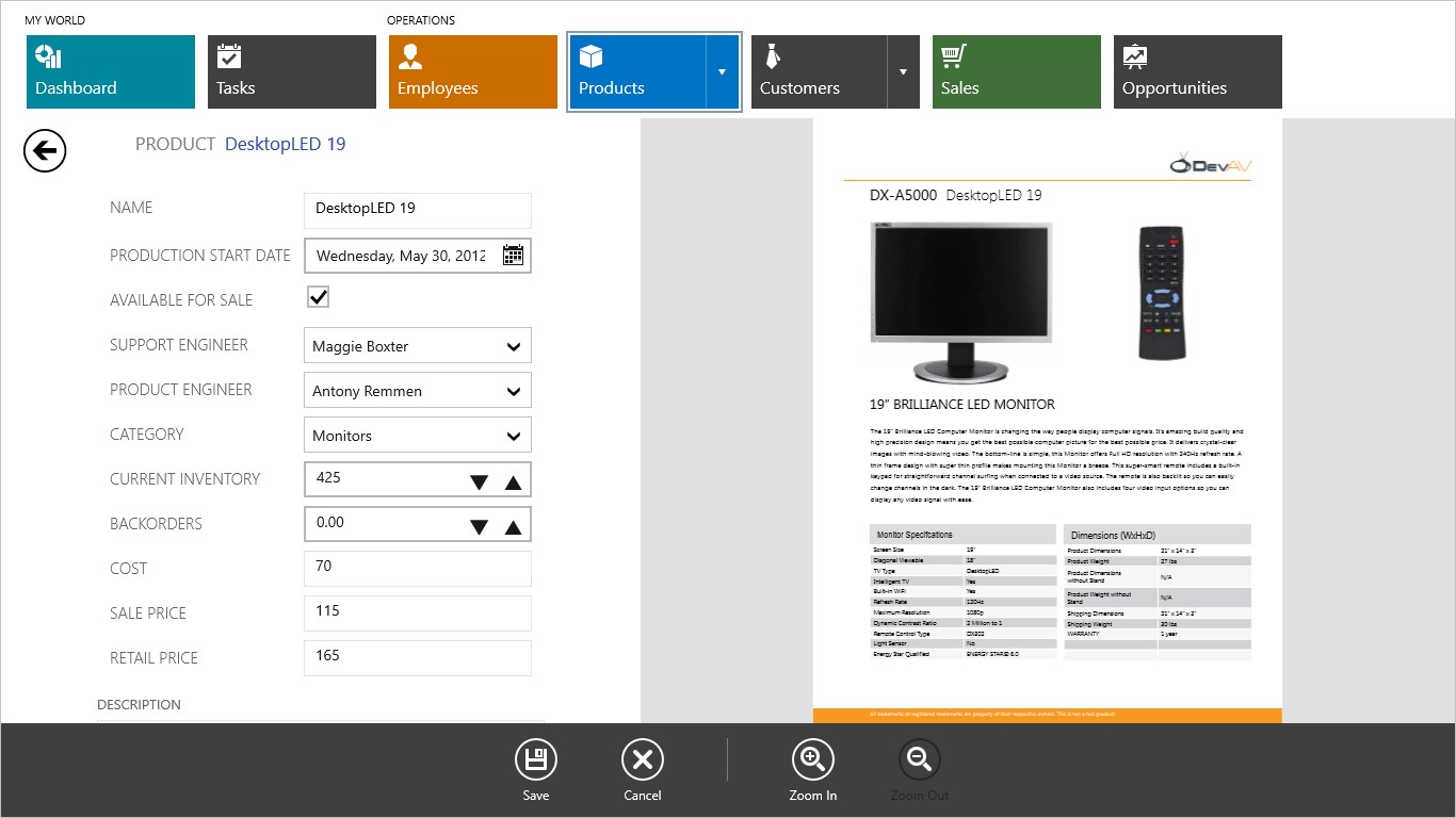 Devexpress Controls Example Hybridapp For Windows 10