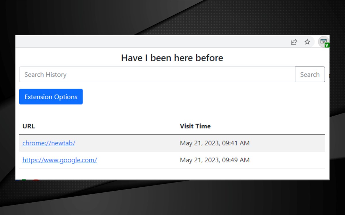 Have I Been Here Before? - Edge Add-on