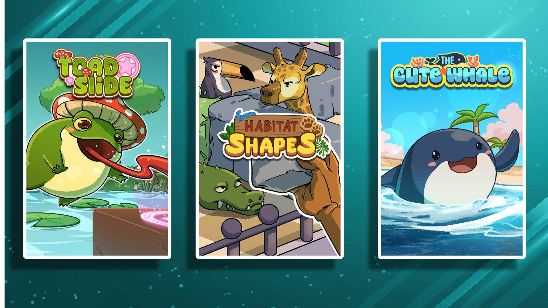 Buy Toad Slide + Habitat Shapes + The Cute Whale (Bundle) (Xbox) cheap ...