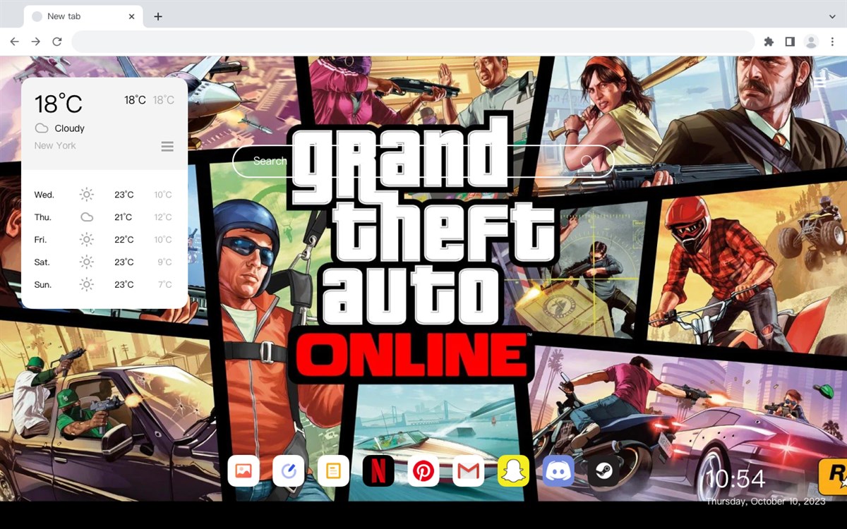 GTA V Fan Art Wallpaper HD HomePage - Complemento do edge