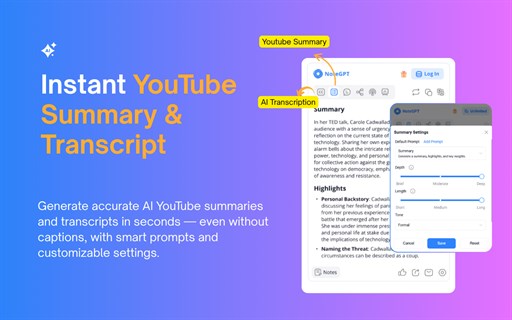 NoteGPT: AI YouTube Transcript & Summary Tool