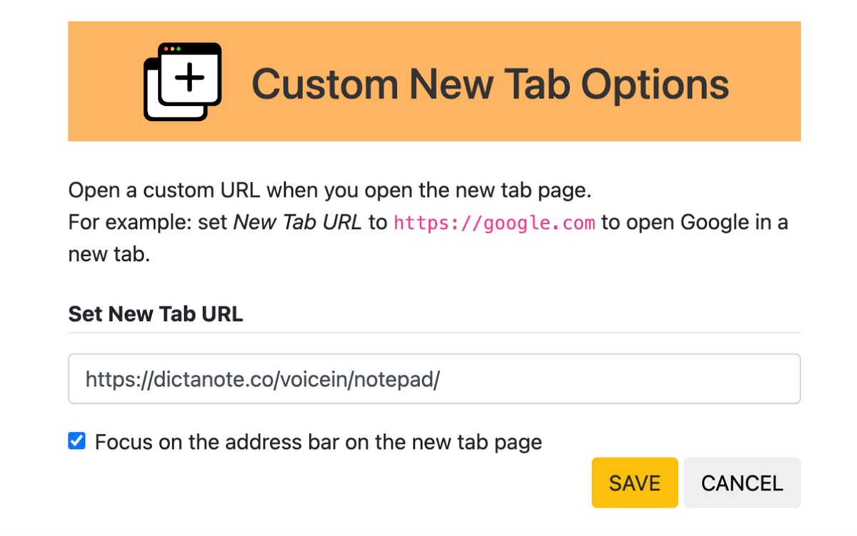 Custom New Tab - Set Any URL as New Tab in Edge