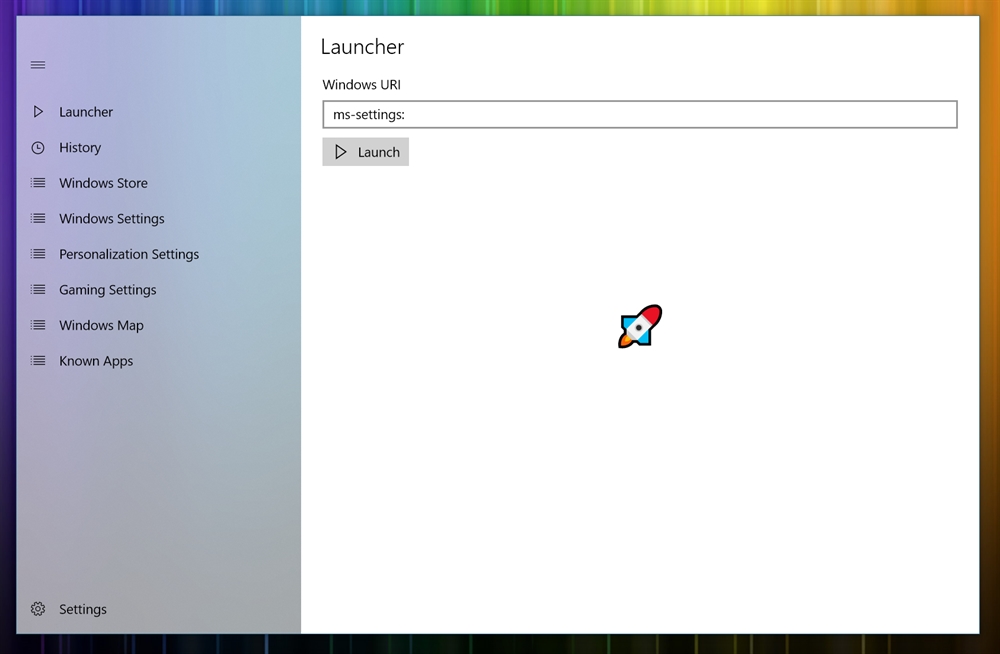 Launch windows app