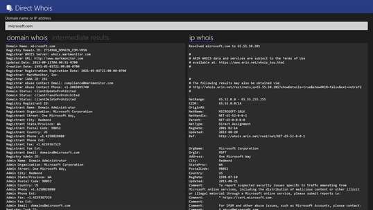 Direct Whois for Windows 10 PC Free Download - Best Windows 10 Apps