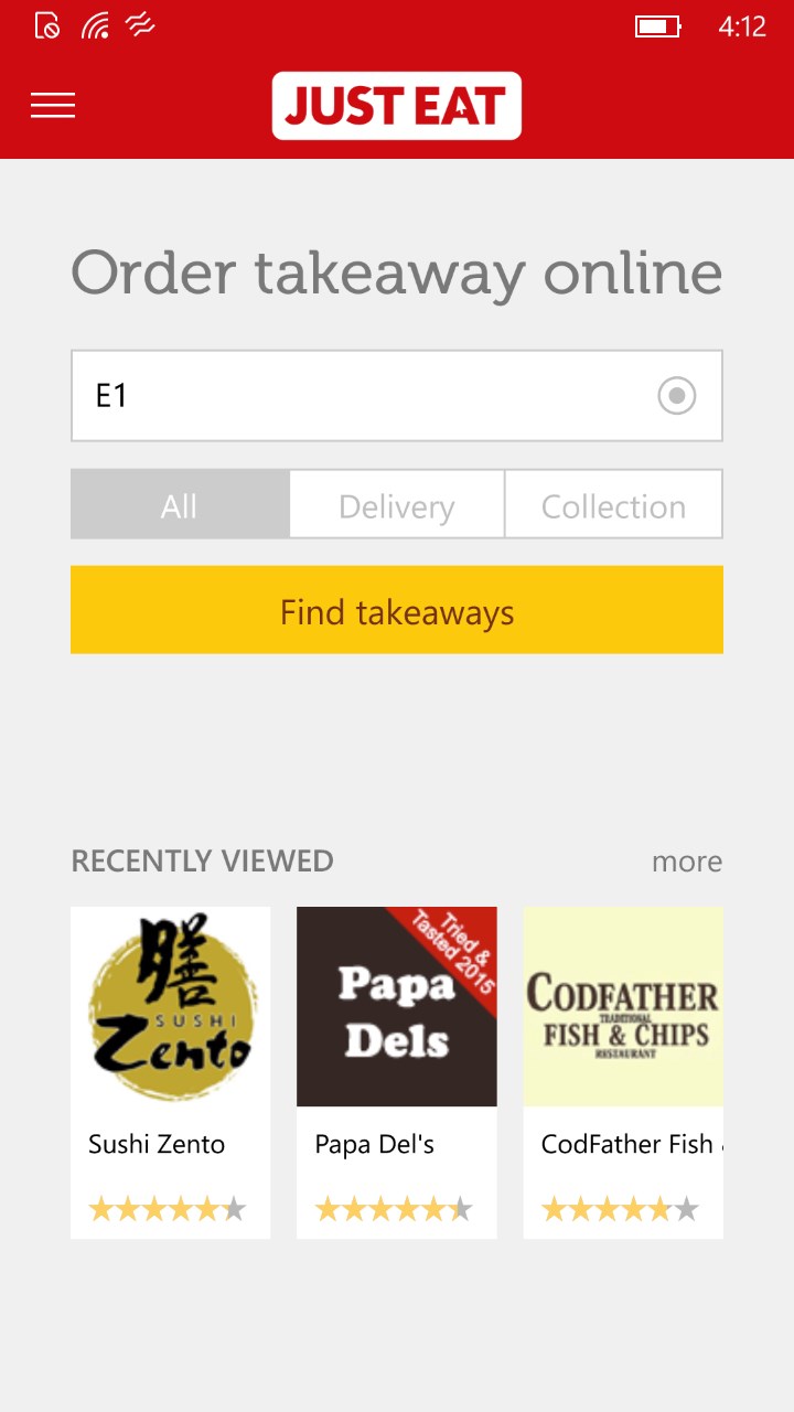 Just Eat's Universal Windows app updated with Cortana integration